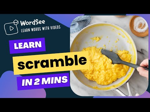 Learn the word scramble in two minutes- Improve your English vocabulary with real world examples
