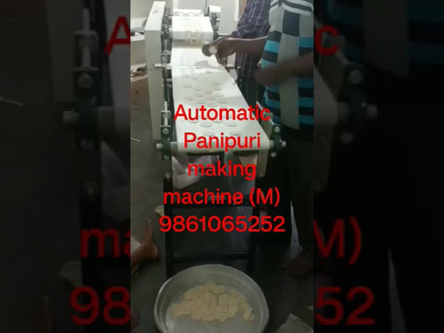 Automatic Papad And Pani Puri Making Machine - Automatic Panipuri ...