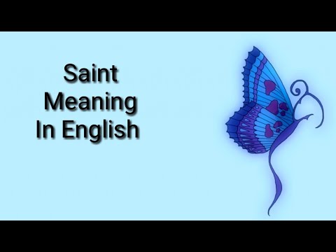Saint meaning in English with picture
