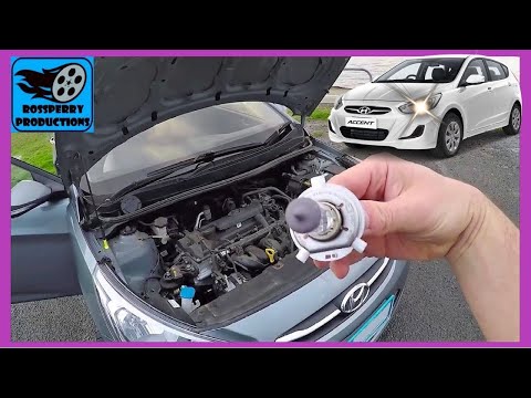 How to Replace the Headlight Bulbs on a Hyundai Accent Tutorial