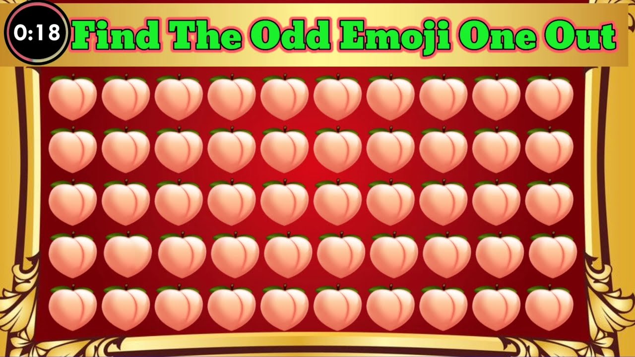 The Odd Emoji Out | Emoji Puzzle Quiz no 7
