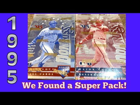 I DIDN'T KNOW SUPER PACKS EXISTED! (UNTIL NOW!) 1995 DONRUSS BOX OPENING (Throwback Thursday!)