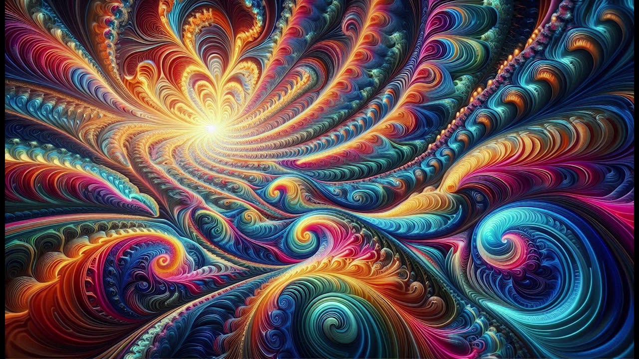 Psychedelic Fractal Wallpaper / Background