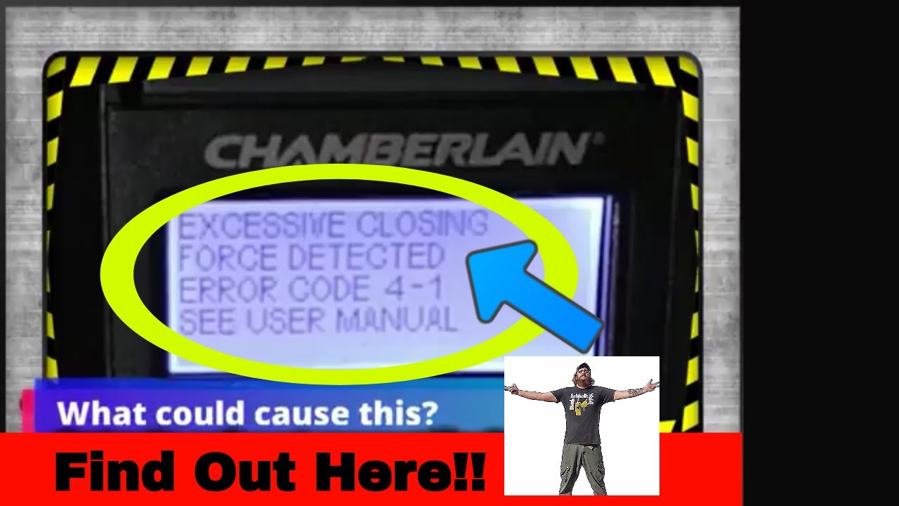 Chamberlain/LiftMaster | Excessive Force Control Error