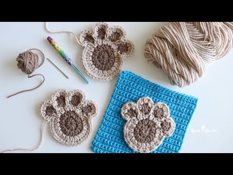 Crochet Paw Prints