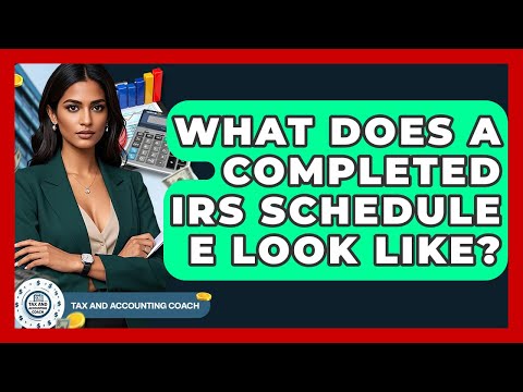 What Does A Completed IRS Schedule E Look Like? - Tax and Accounting Coach