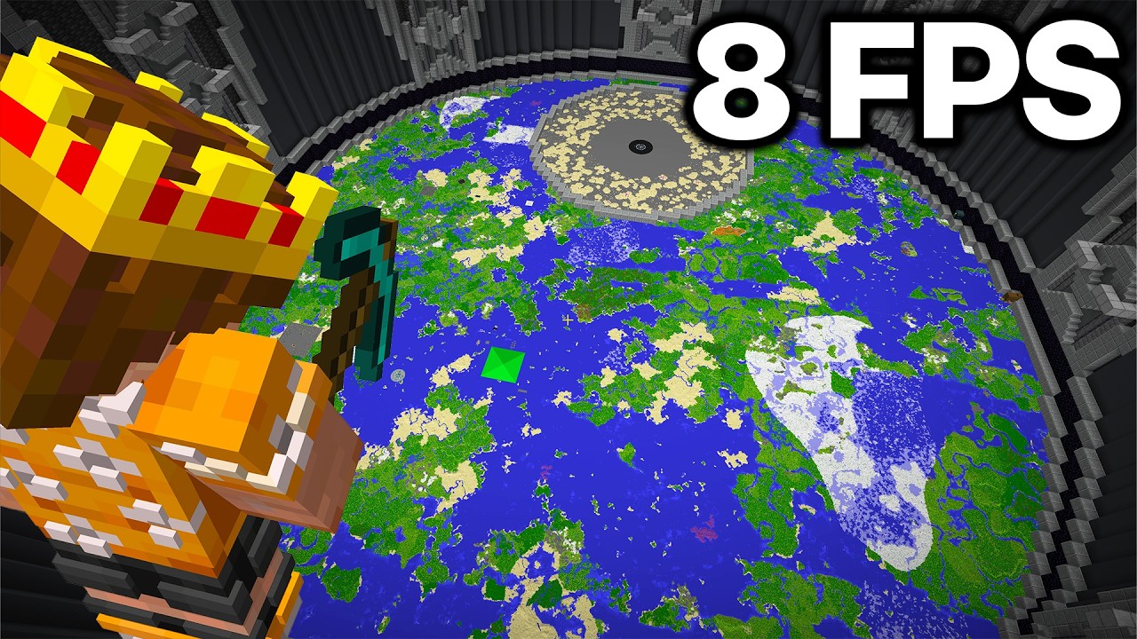 I Made the World’s Largest Map in Minecraft…