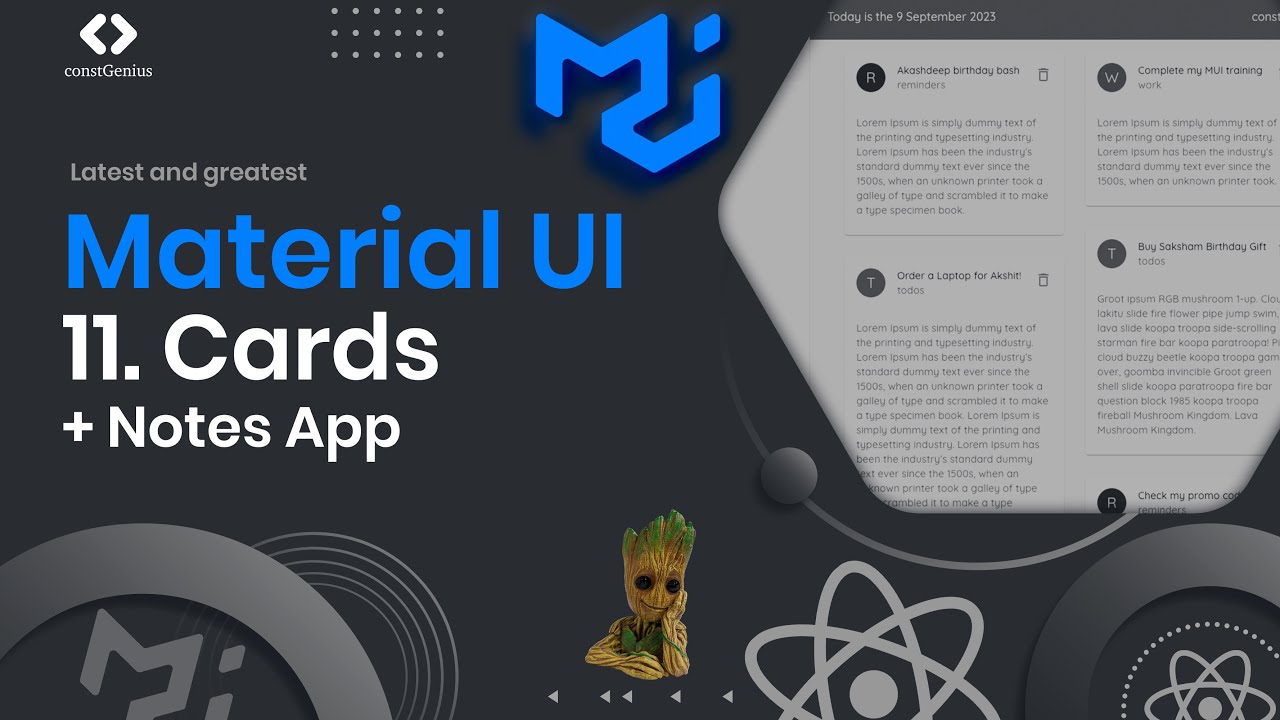 React Material UI Tutorial | 11. Cards