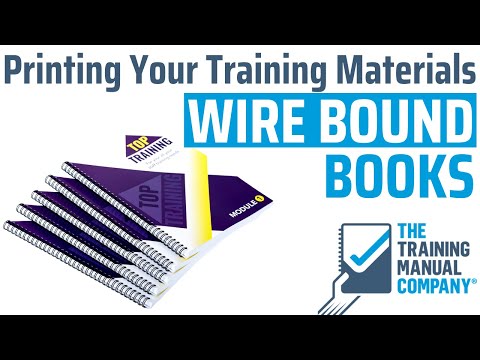 Printing Your Training Materials | Wire-bound booklets