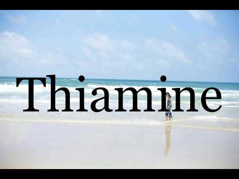 How To Pronounce Thiamine๐๐๐๐๐๐Pronunciation Of Thiamine