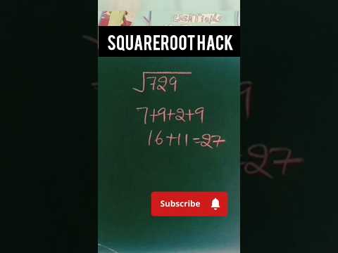 729 ka vargmool 8 seconds me #squareroot #squareroots #squareroottrick #squareroottricks #vargmool