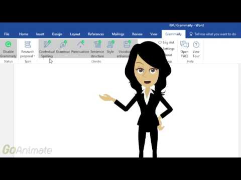 Instructional Video on Grammarly's Microsoft Word Add-In