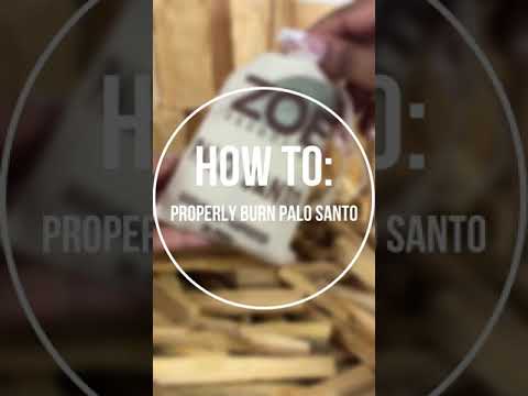 How To Burn Palo Santo