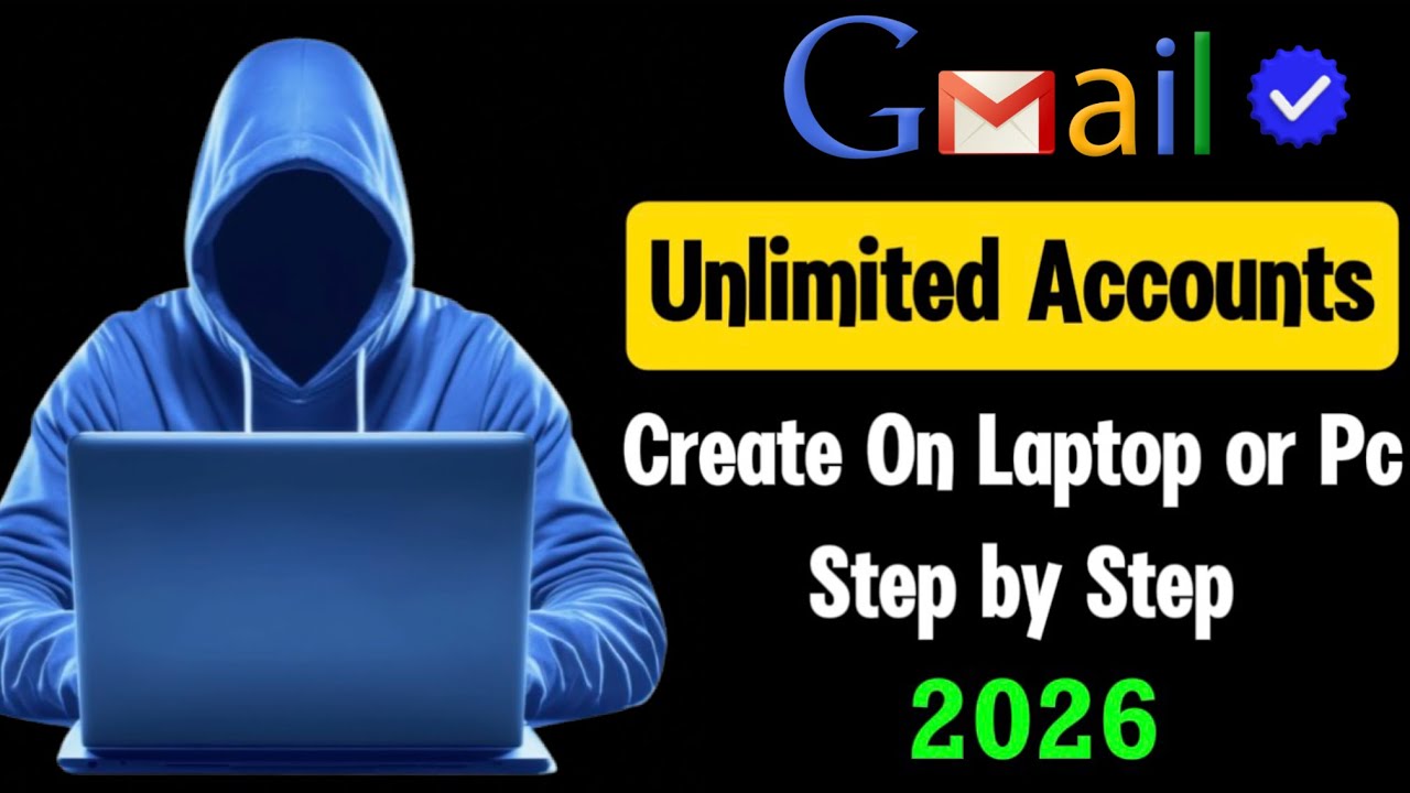 Unlimited Gmail Accounts Without Phone Number Verification || Create Unlimited Gmail On Laptop & PC