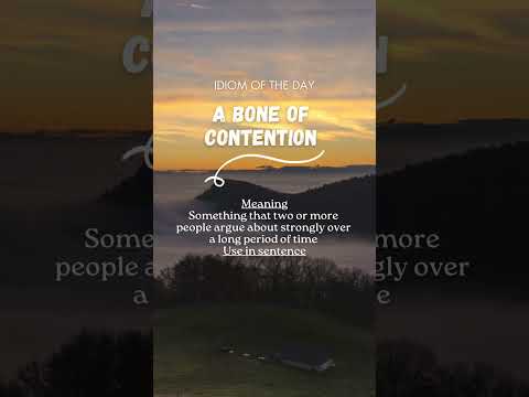 A bone of contention - English idiom #idioms #ytshorts #englishgrammer #shorts #englishidioms