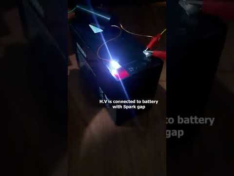 Charge old UPS battery (lead acid) with High Voltage experiment