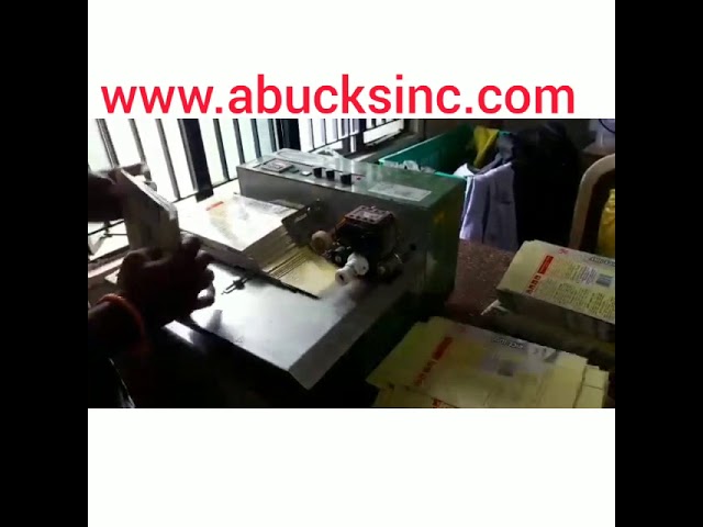 INKJET BATCH CODING AND PAD PRINTING MACHINES - DRY INK CODER HIGH SPEED POUCH BATCH PRINTING ...