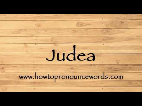How To Pronounce Judea ? How To say Judea New Video