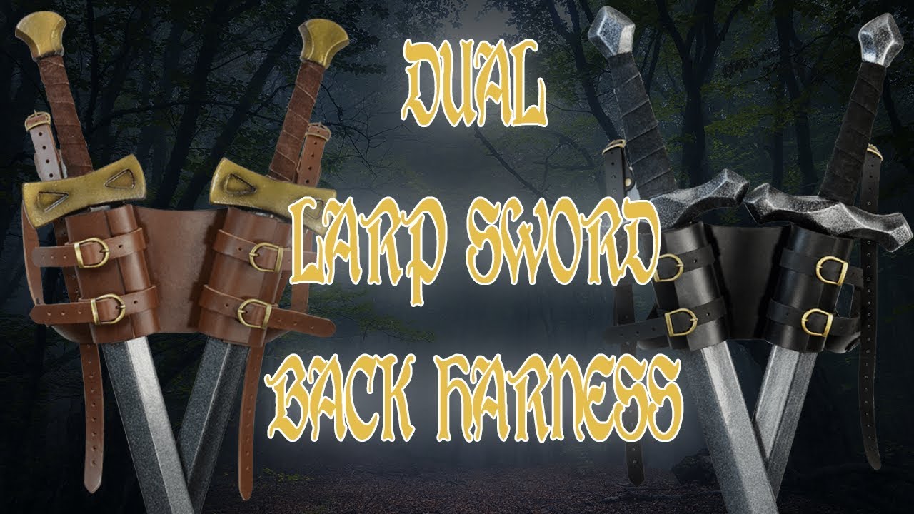 Dual LARP Sword Back Harness - DK1055 - Medieval Collectibles