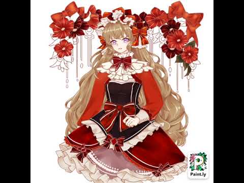 Paint.ly Anime Girl All Dressed Up Coloring Page