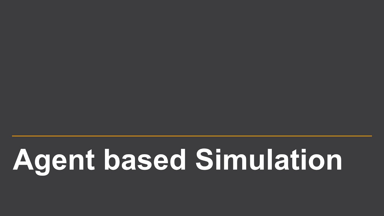 Agent-based Modelling for crowd simulation