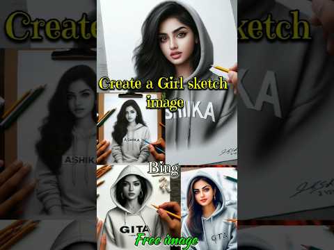 Create Ai sketch Images Using | Ai Photo Generator | Bing Image Creator | Ai Generator Photo Editing