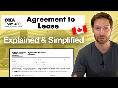 Agreement to Lease Ontario OREA Form 400: Explained & Simplified