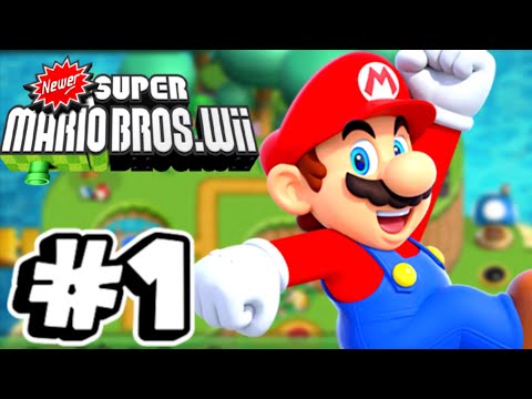 Newer Super Mario Bros. Wii Gameplay - Part 1 - Yoshi's Island! (Nintendo Wii)