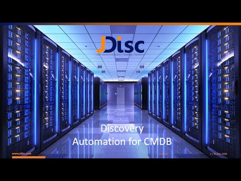Discovery Automation for CMDB