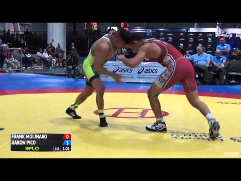 65 Consi-Semis, Frank Molinaro, Nittany Lion vs Aaron Pico, Titan Mercury Wrestling Club