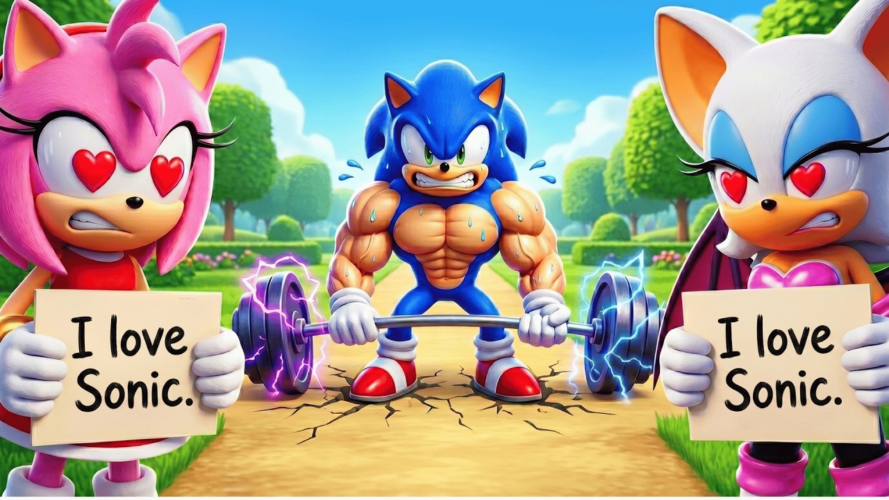 SONIC STORY: Crazy Love: Female fan Amy and Rouge have for Sonic | Sonic the Hedgehog 3