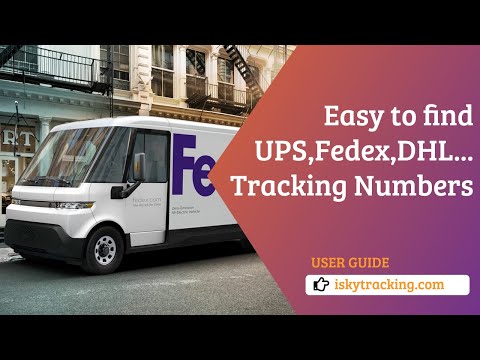 Easy to find UPS, Fedex, DHL, TNT Tracking Number - iskytracking.com user guide