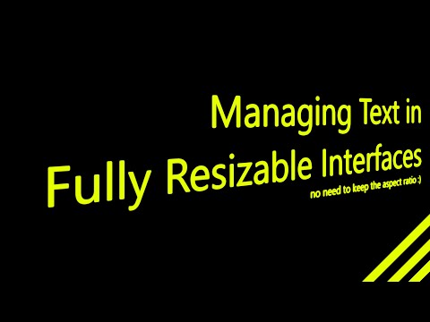 Managing Text in Fully Resizable Interfaces (Coding Tutorial)