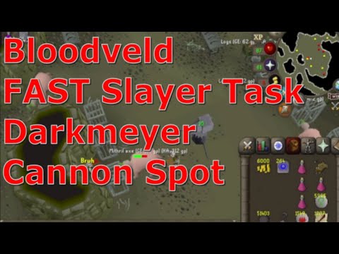 Bloodveld + Cannon spot OSRS + Darkmeyer UNLOCKED FINALLY!