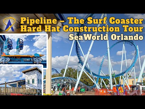 Pipeline – The Surf Coaster Hard Hat Tour With New Details At SeaWorld Orlando