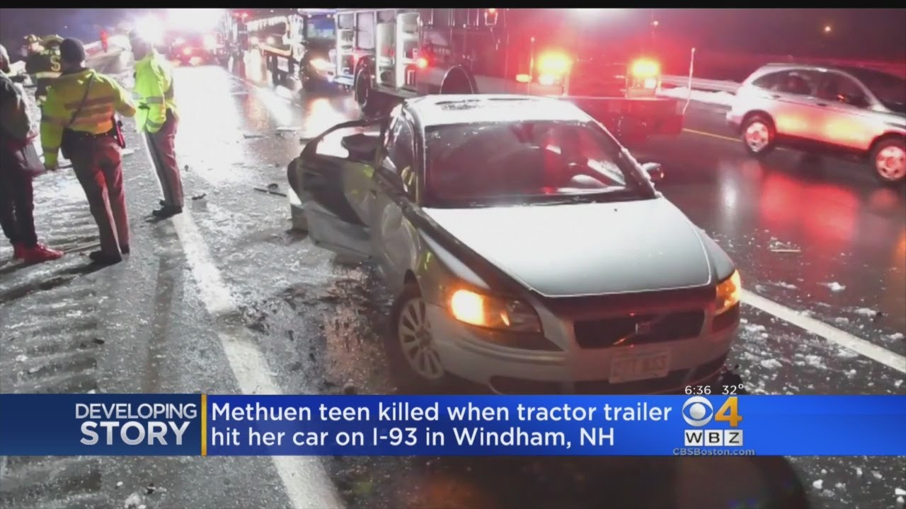 Methuen Teen Killed In Tractor-Trailer Crash On I-93
