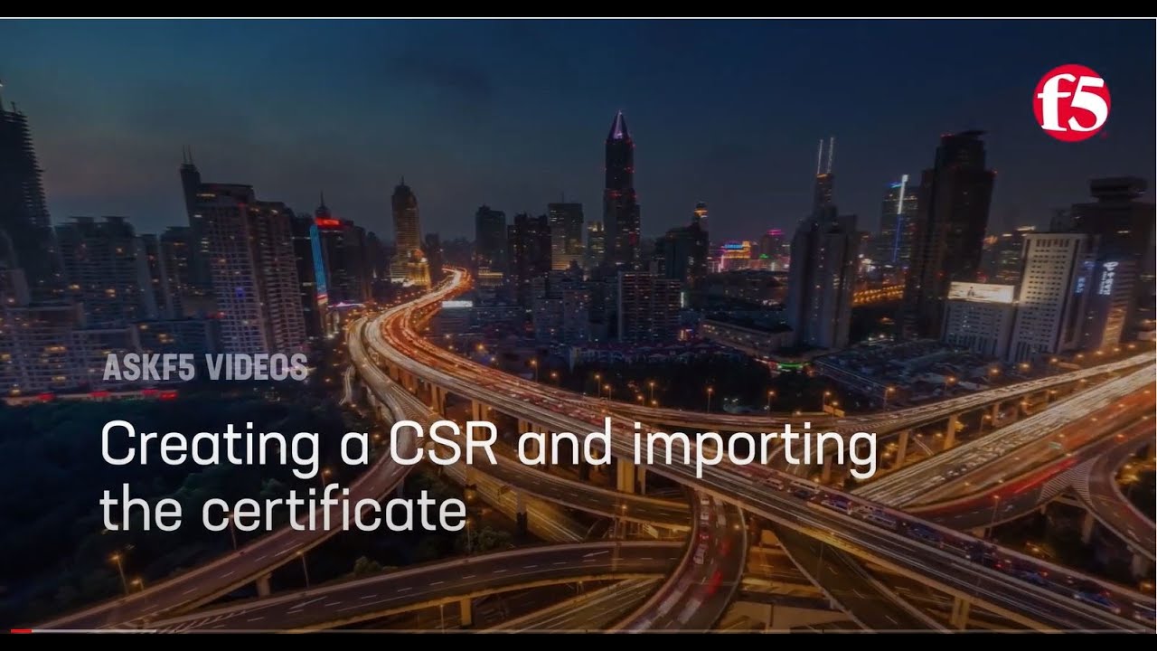 Creating a new CSR and importing the certificate