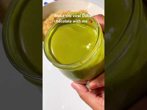 Viral Dubai Chocolate #chocolate #dubaichocolate #viralshorts #asmr #crispy #knafeh #trendingshorts
