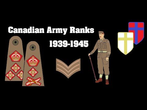 Ranking and command structure of the Canadian army 1939-45 - The ...