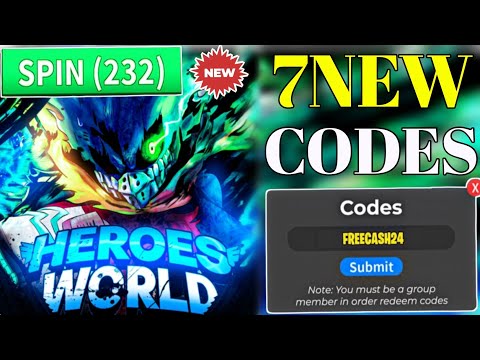 ⚠️NEW ✨ UPDATE⚠️ HEROES WORLD CODES FOR NOVEMBER 2024 - Roblox Heroes World Codes 2024.