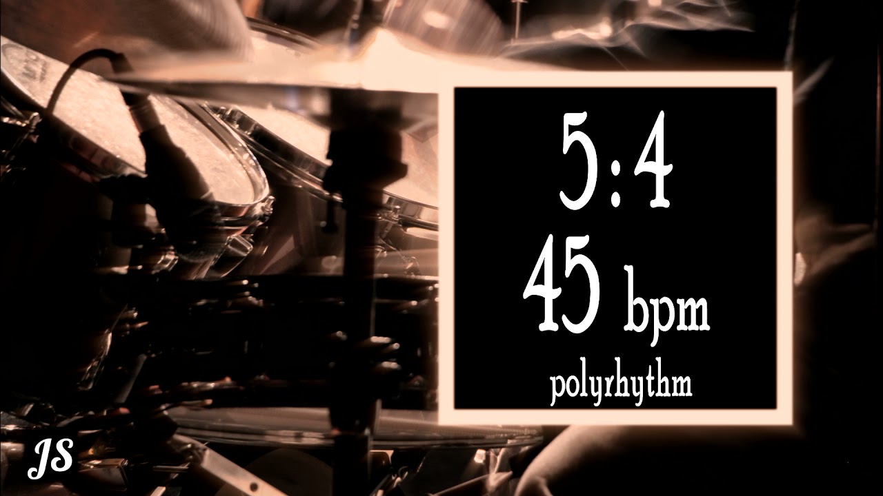 45 Bpm - 5:4 Polyrhythm Drum Beat