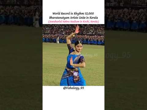 World Record Bharatanatyam ๐ #bharatanatyam #classicaldance #tamilnadu #vishalogy_95 #india #dance