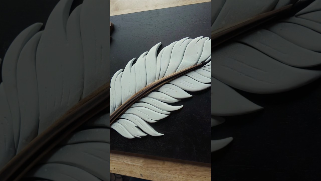Handmade Feather 🪶  #art #artist #scrollsaw #wood