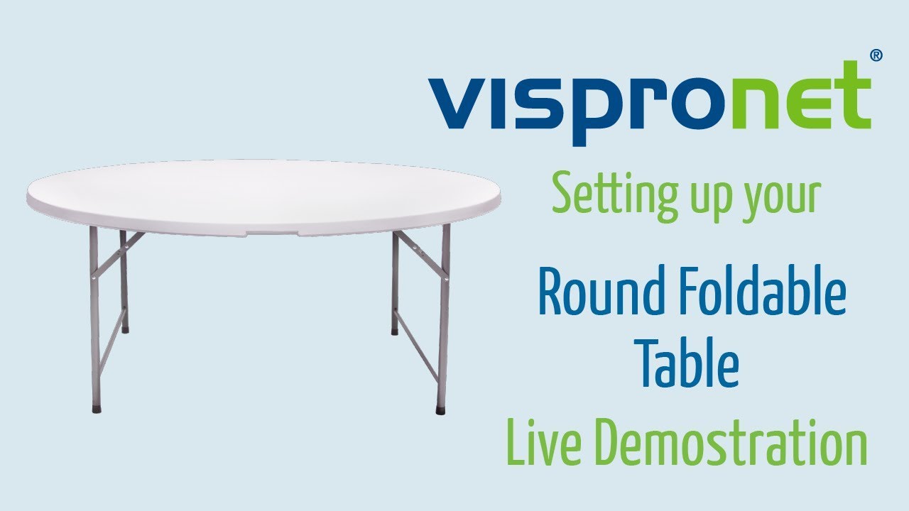 Round Foldable Table - Vispronet
