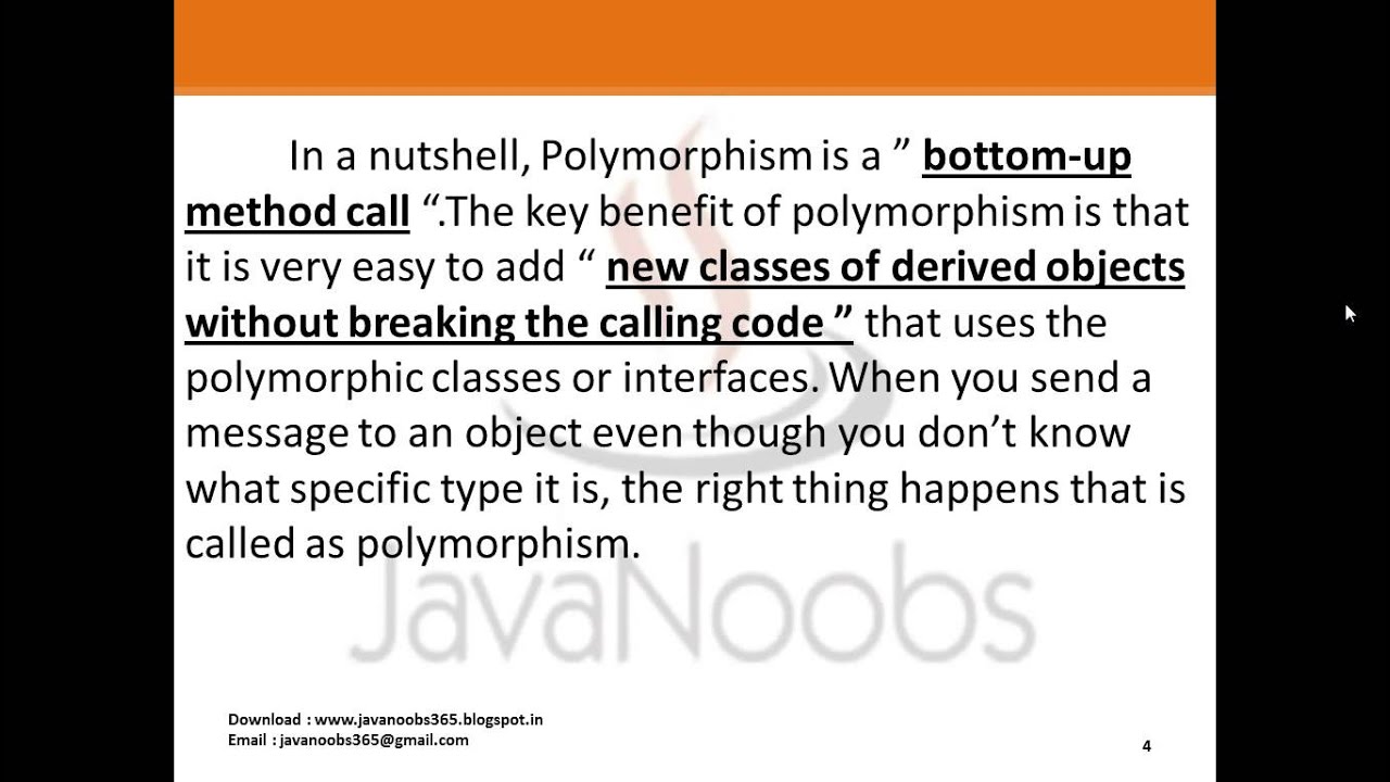 Object Oriented Programming - Q 03) Polymorphism