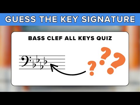 Key Signature Quiz | Bass Clef Major and Minor Keys