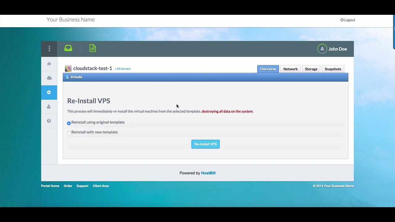 Cloudstack for HostBill - Basic VM Operations