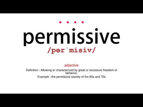 How to pronounce permissive - Vocab Today