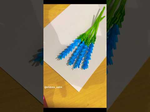 DIY Paper lavender flowersππͺ»#diy #art #craft #flowers #aesthetic #ideas