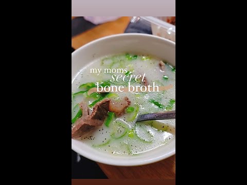 My Mom's Bone Broth Recipe | #shorts